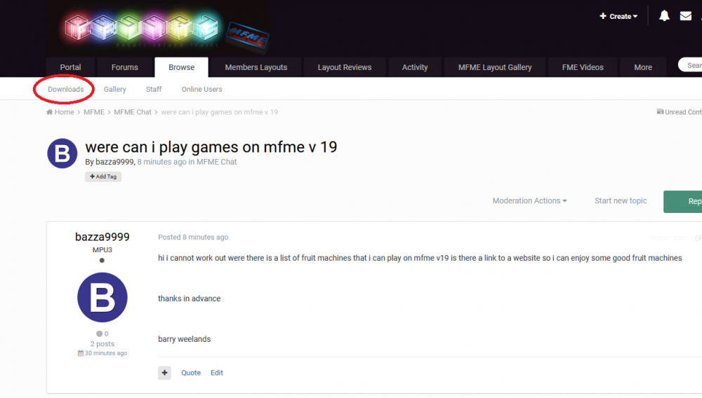 were can i play games on mfme v 19 - Emulator Chat - Desert Island Fruits