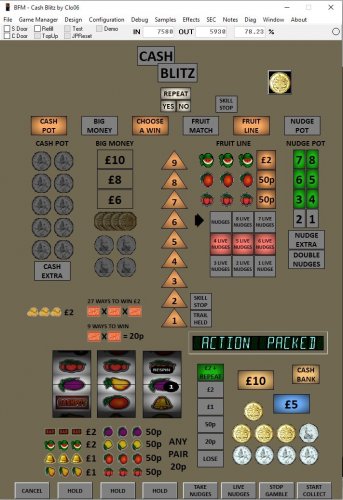 BFM - Cash Blitz - Bell-Fruit - Desert Island Fruits