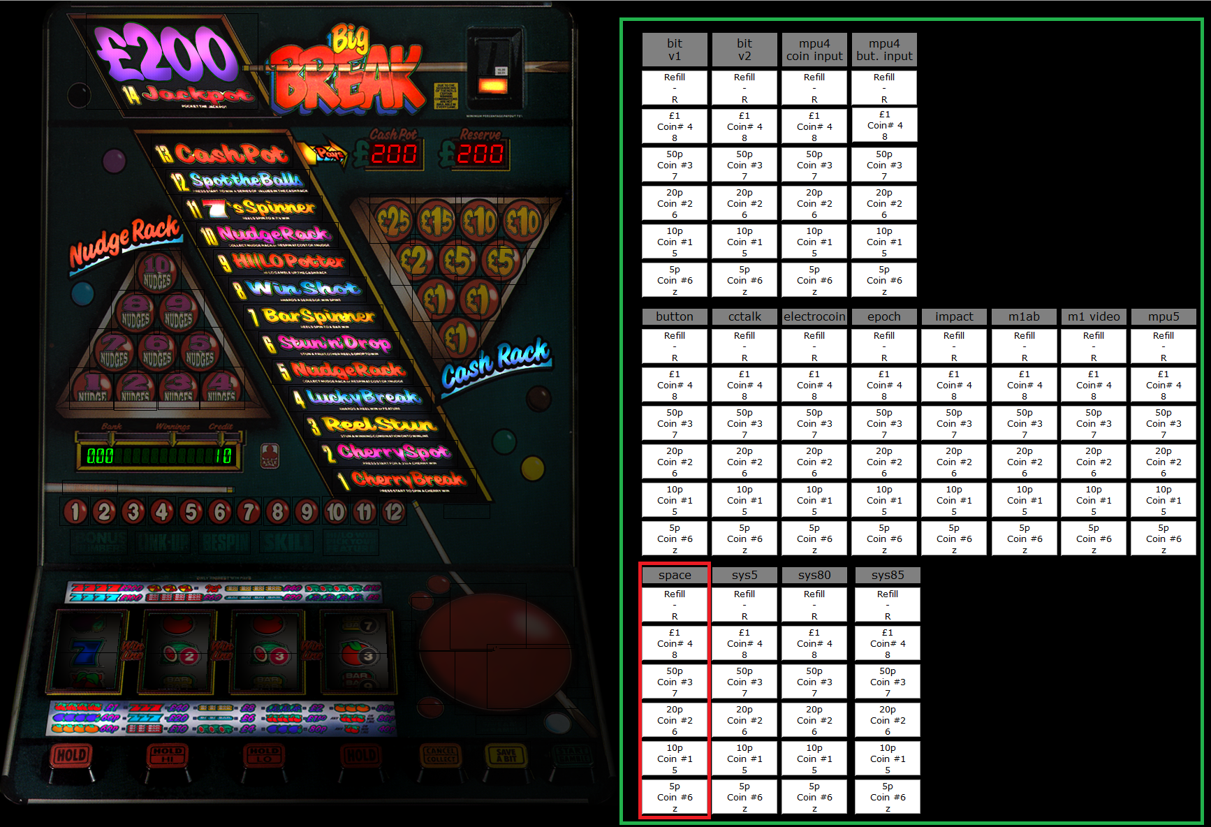 Converting Layouts for MFME - Cabinet Building - Desert Island Fruits