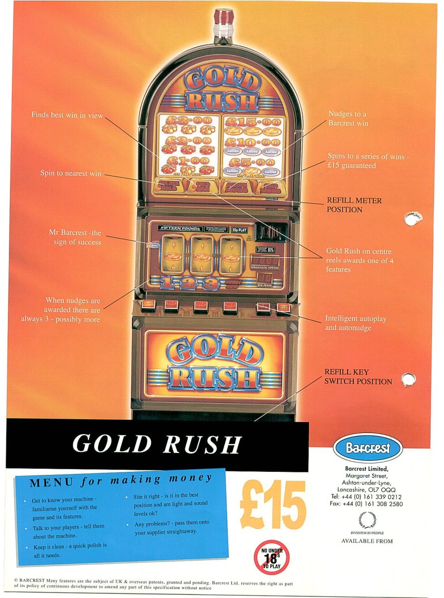 Barcrest.UK.Gold Rush 2 - Flyers - Desert Island Fruits