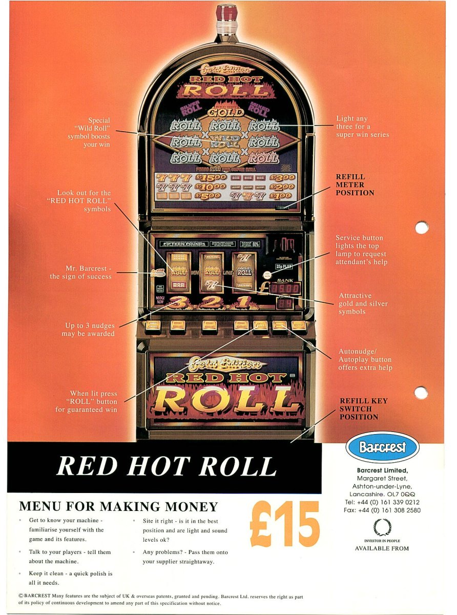 Barcrest.UK.Red Hot Roll 2 - Flyers - Desert Island Fruits