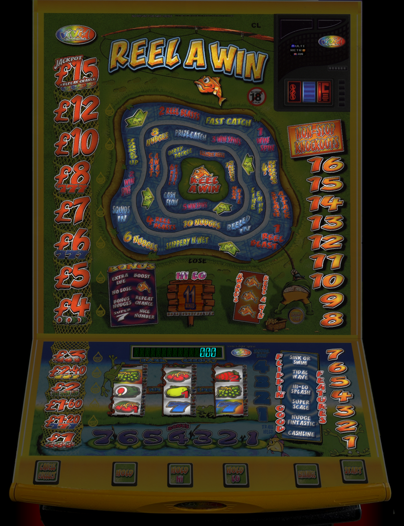 Reel A Win - DX - Multi Retro Man - Vivid - Desert Island Fruits