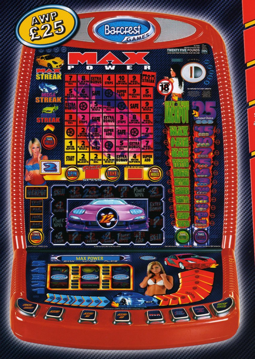 Max Power (barcrest) - Flyers - Desert Island Fruits