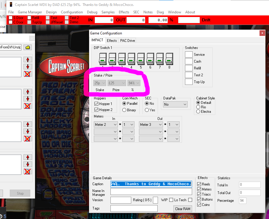 MFME - stake/prize/& options cannot be changed on some ROMs - The ...